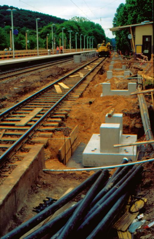 Umbau Bahnhof Schladern 2003 bis 2004